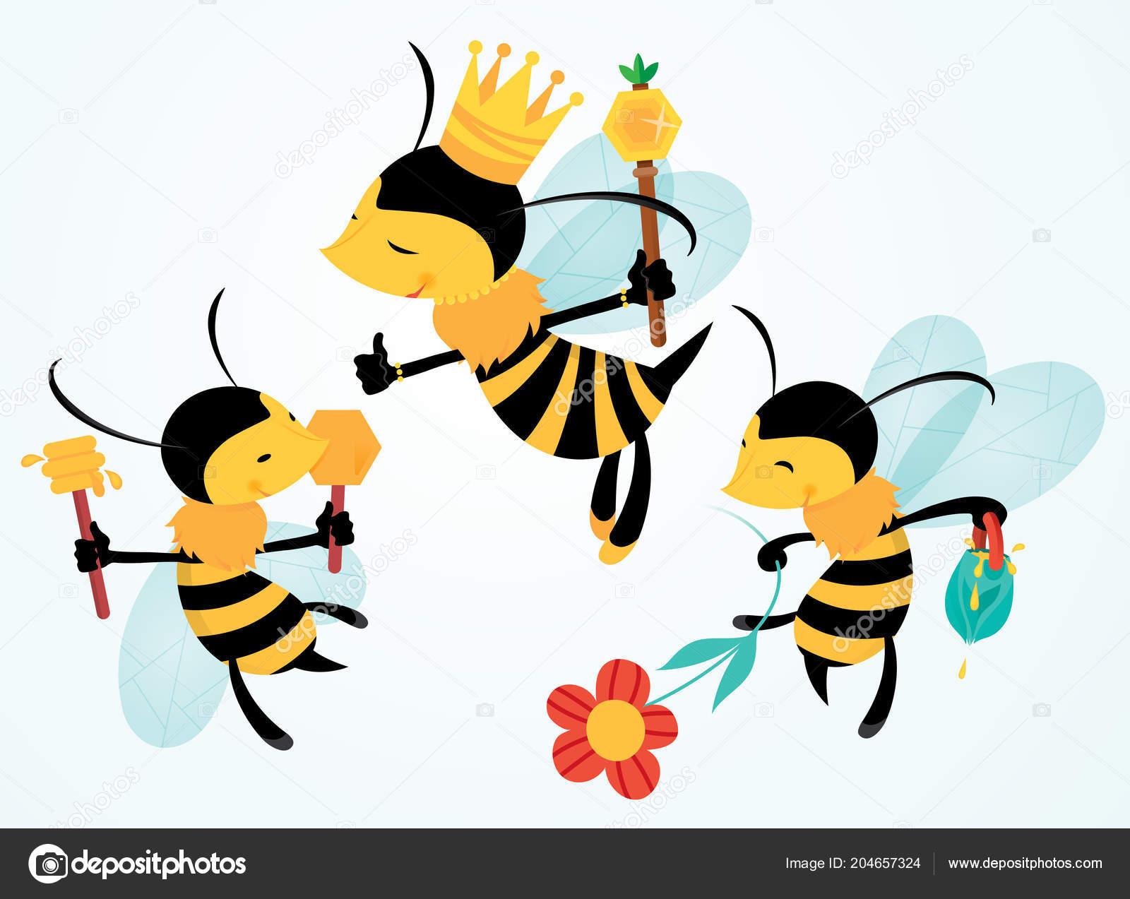 Animated Worker Bees