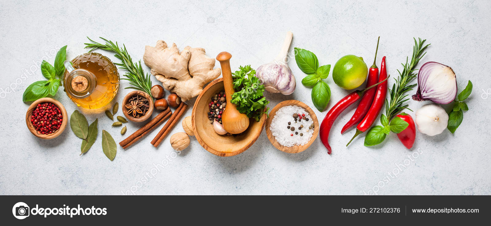 Cooking background with ingredients Stock Photo by ©ffphoto 272102376