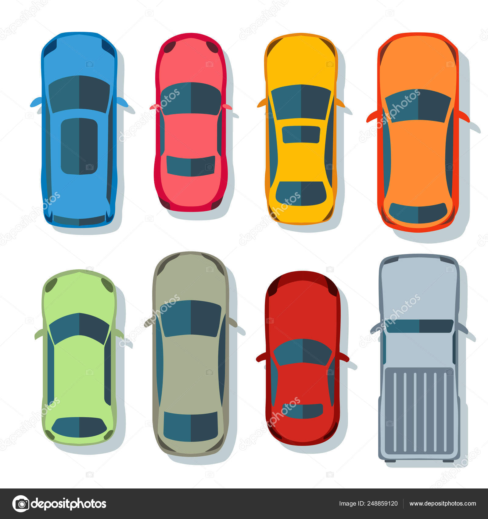 Car Top View Vector Free Download