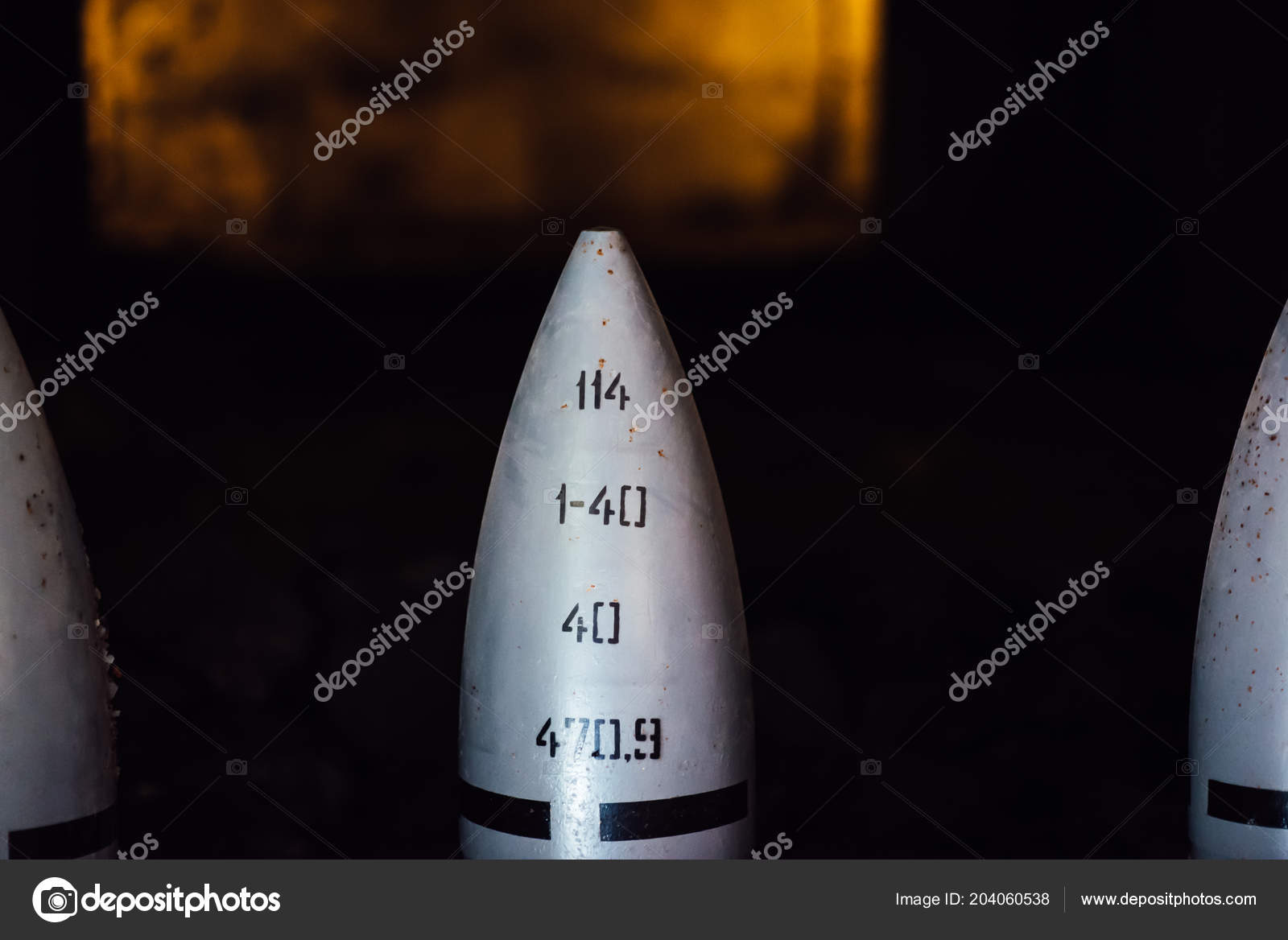 Large Caliber Projectiles Batteries Sevastopol Second World War — Stock ...