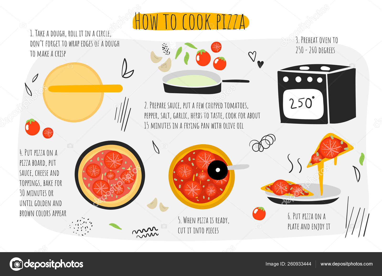 How to cook pasta guide, instructions, steps, infographic. — Stock ...