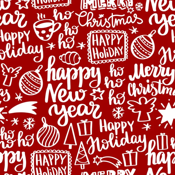 Christmas words pattern — Stock Vector © OMW #48660605