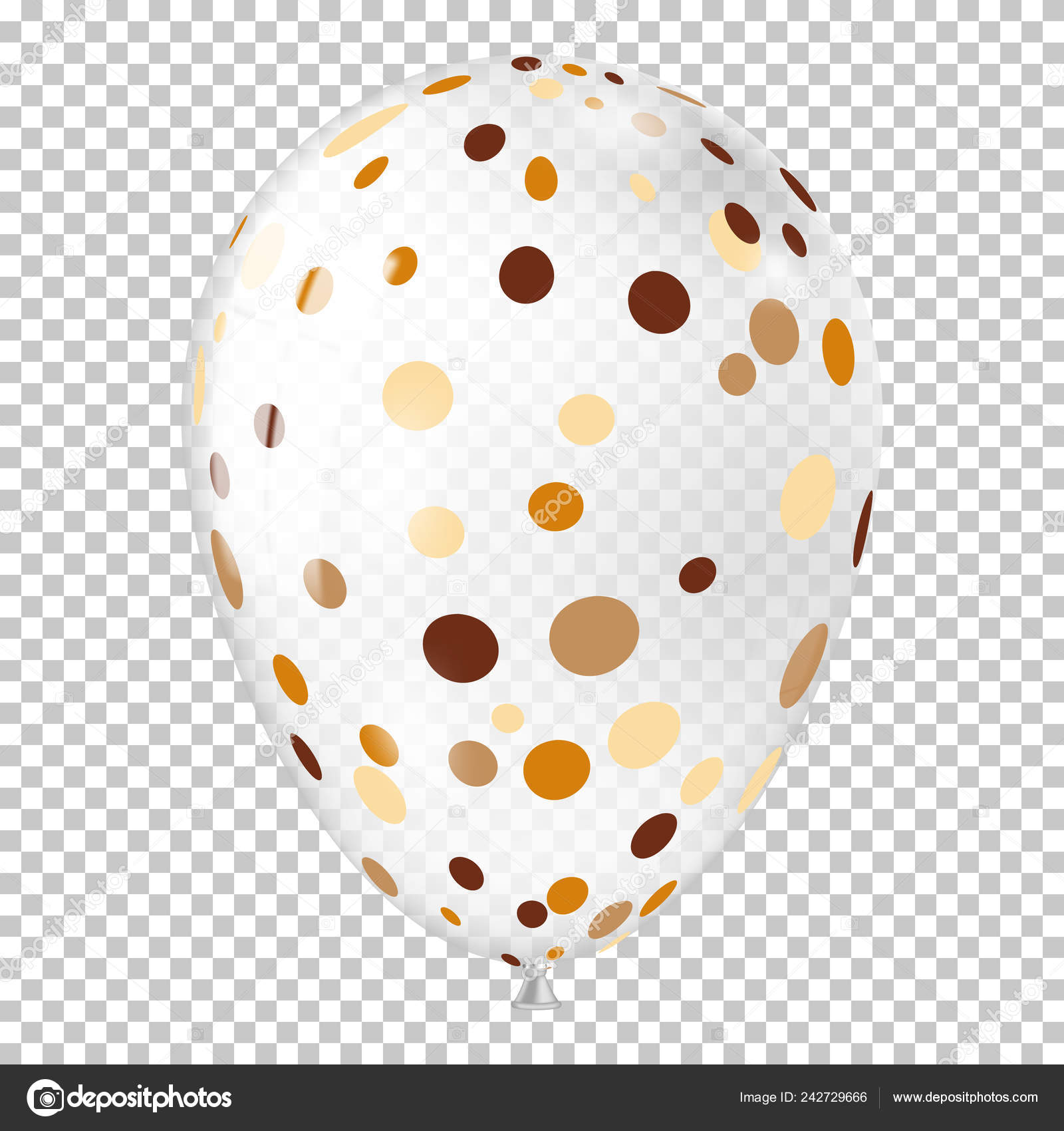 White Balloon Isolated Transparent Background Stock Vector Image by ...