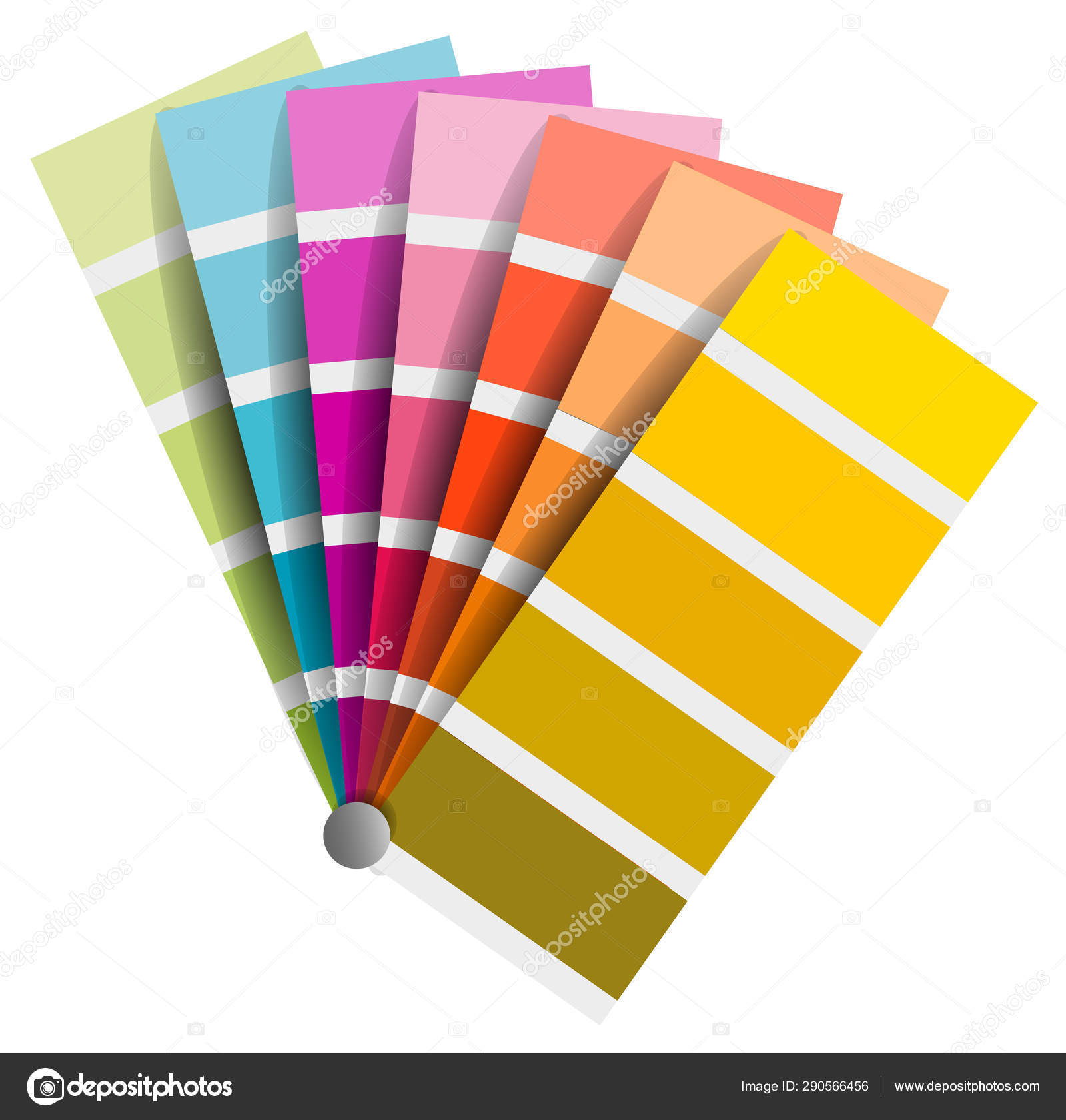 Cartas Colores Simplemente Ilustración Vectorial Vector de stock ...