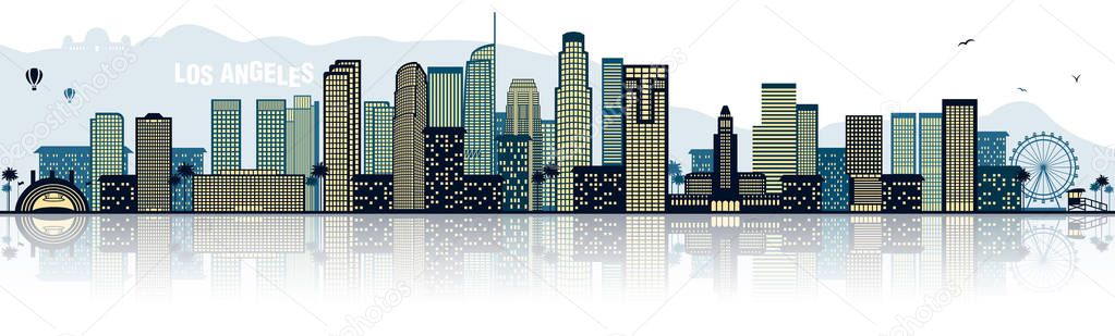 Los angeles buildings Stock Vectors, Royalty Free Los angeles buildings ...