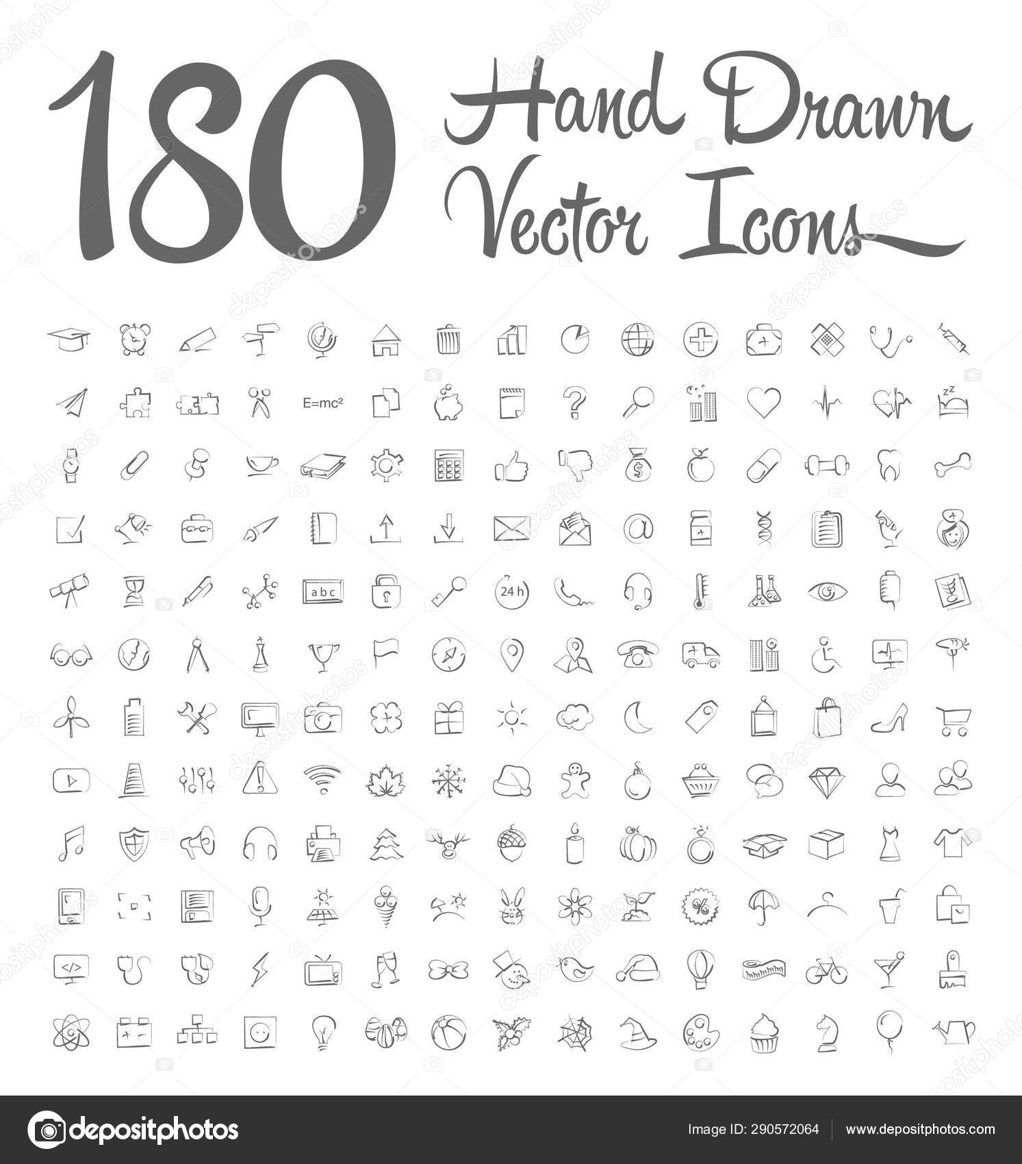 Set Icons Simply Vector Illustration Stock Vector by ©pixelliebe 290572064