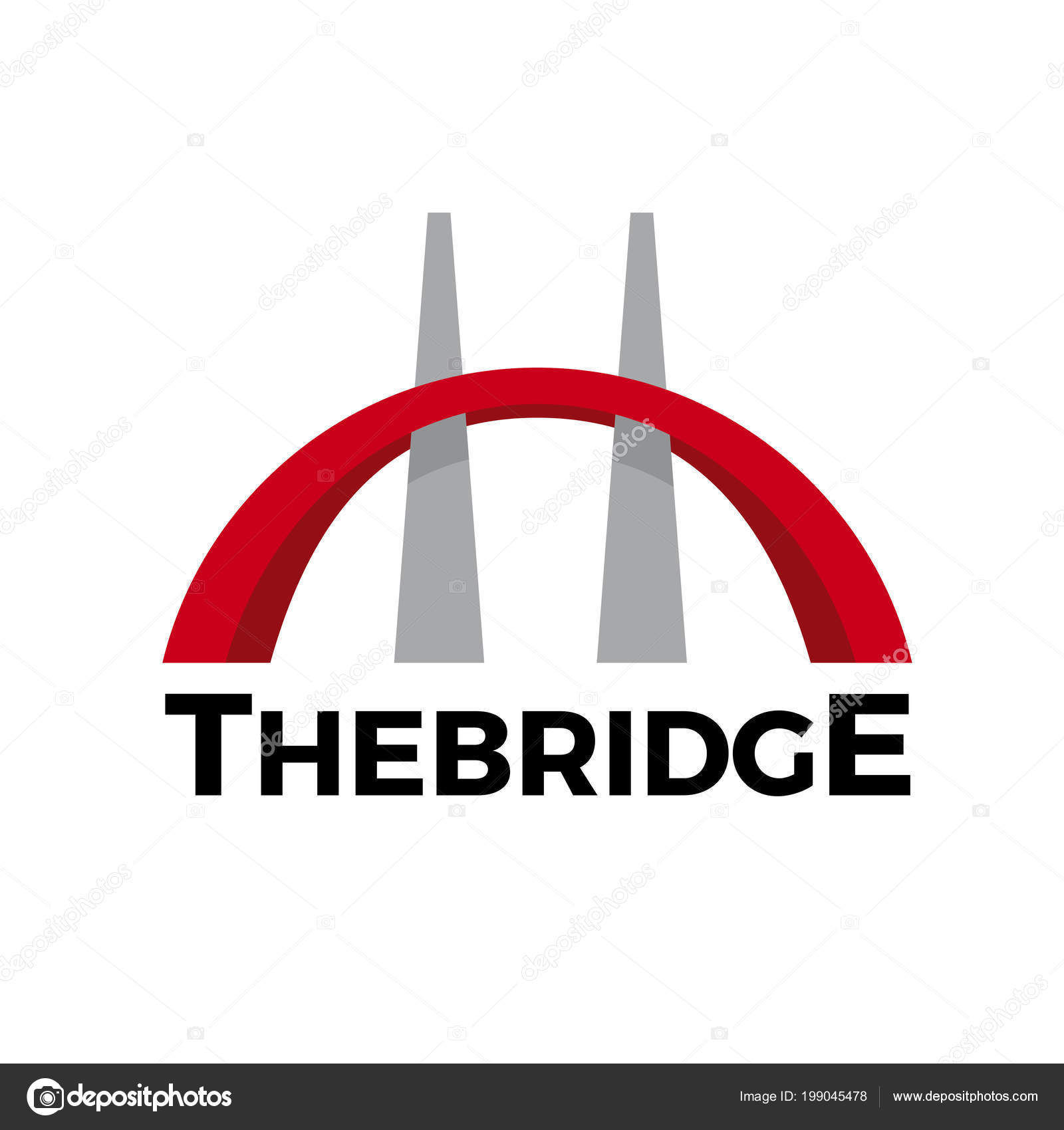 Vector Abstract Bridge Connection Concept Stock Vector by ©LuckyTD ...