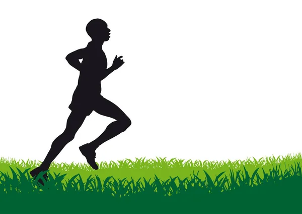 Runner Countryside Vector Poster Backgroun Stock Vector Image by ...