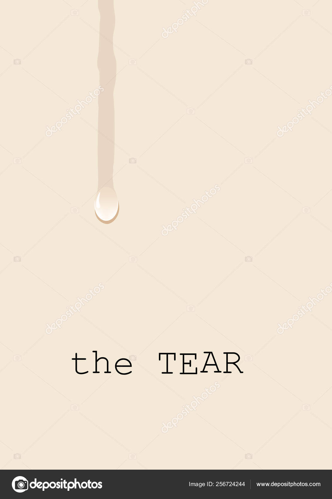 Tear, weeping on the white sheet, a concept of sadness and suffe Stock ...