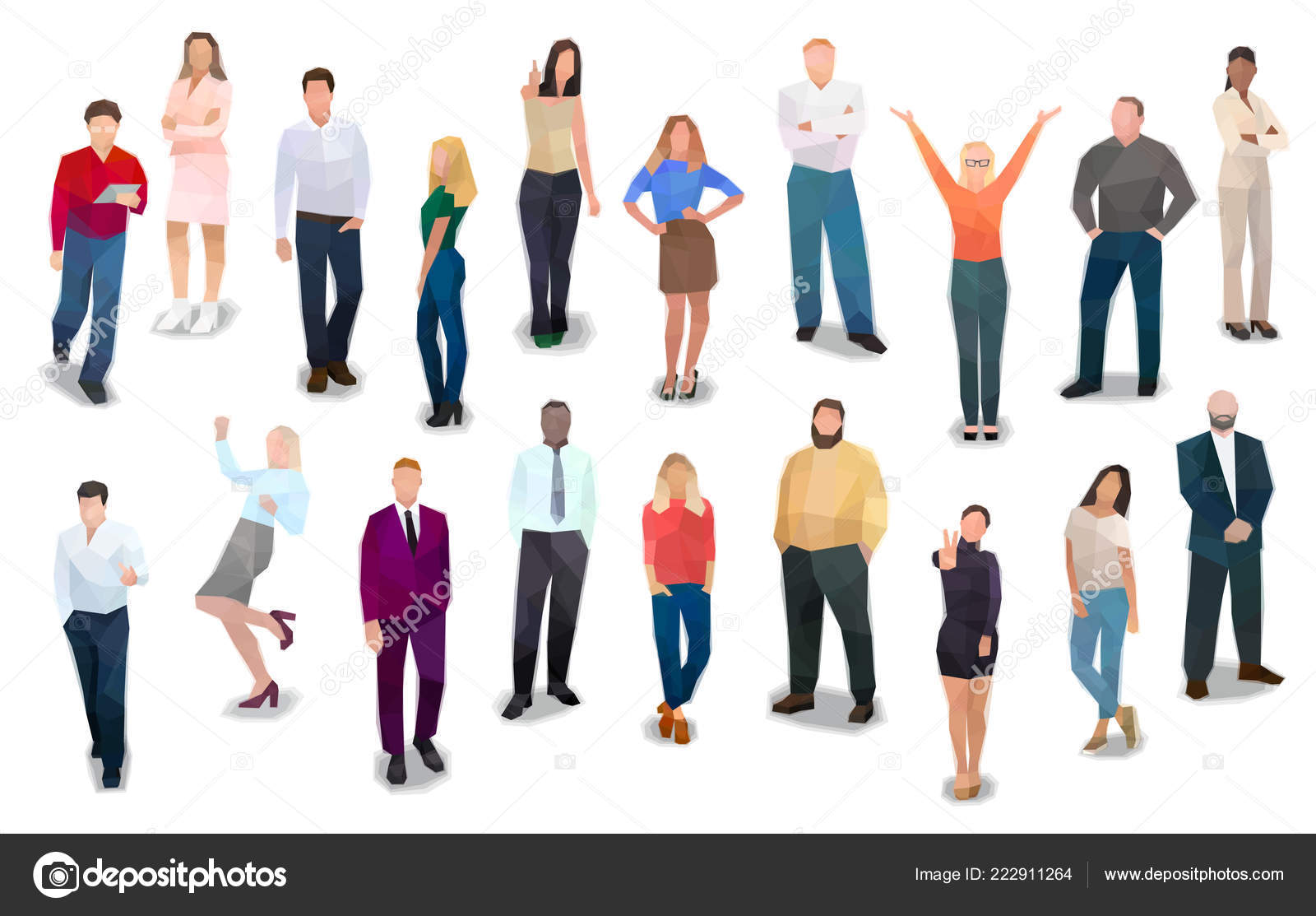 Human Figures In Different Postures