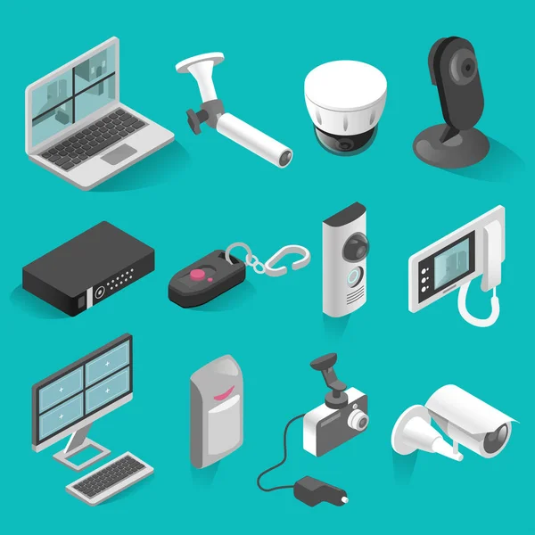 Iot concept isometric icons cycle composition — Stock Vector © macrovector #89255764