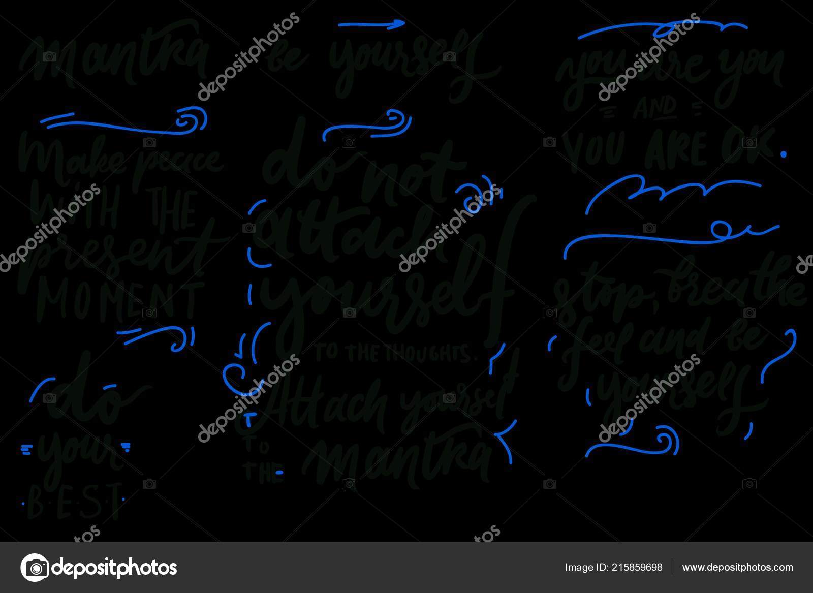 Mantra. Hand lettering illustration poster Stock Vector by ©VeronikaM ...