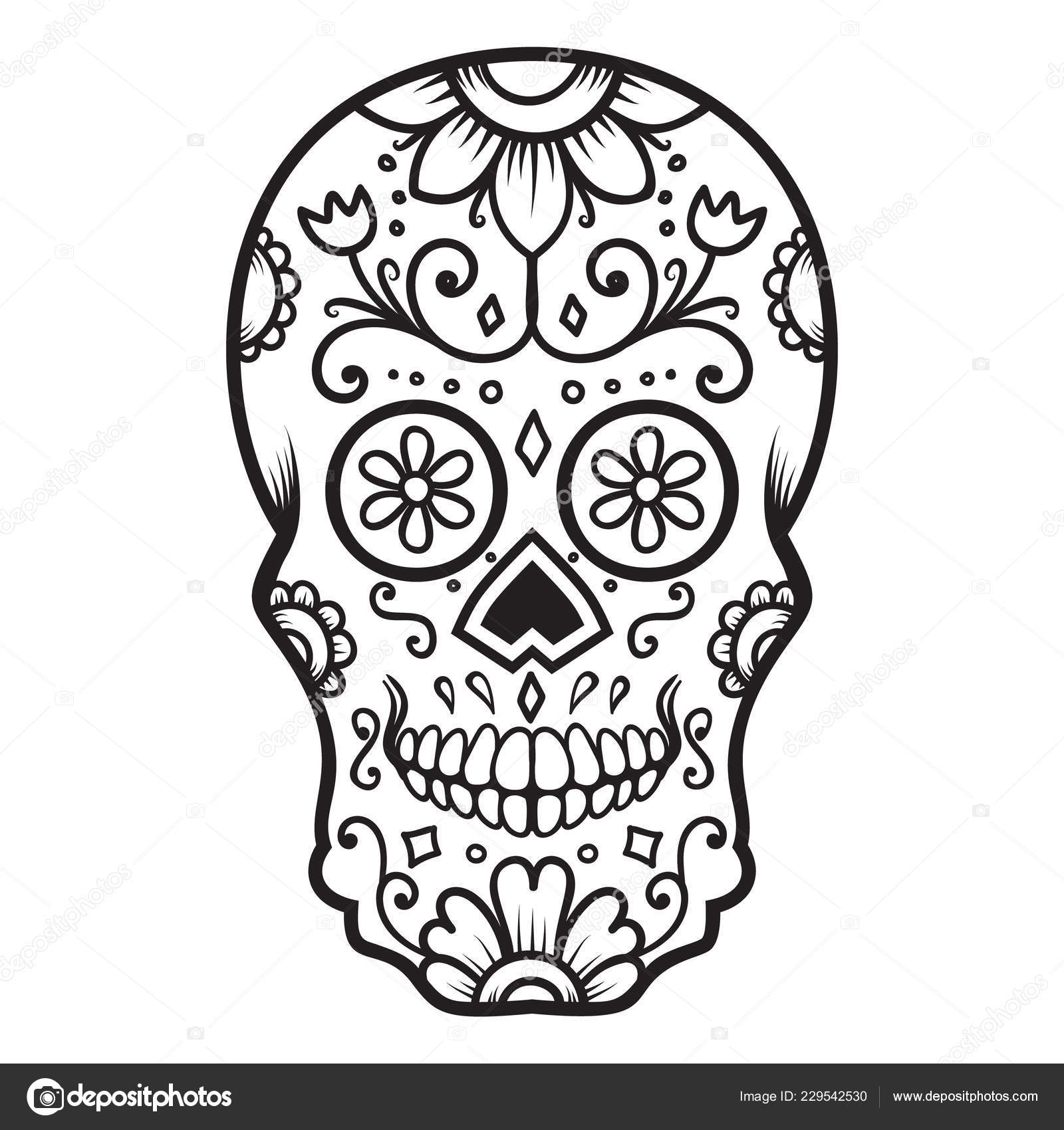 Dia De Los Muertos Sugar Skull Drawings