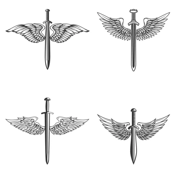 234 Angel sword wing Vector Images | Depositphotos
