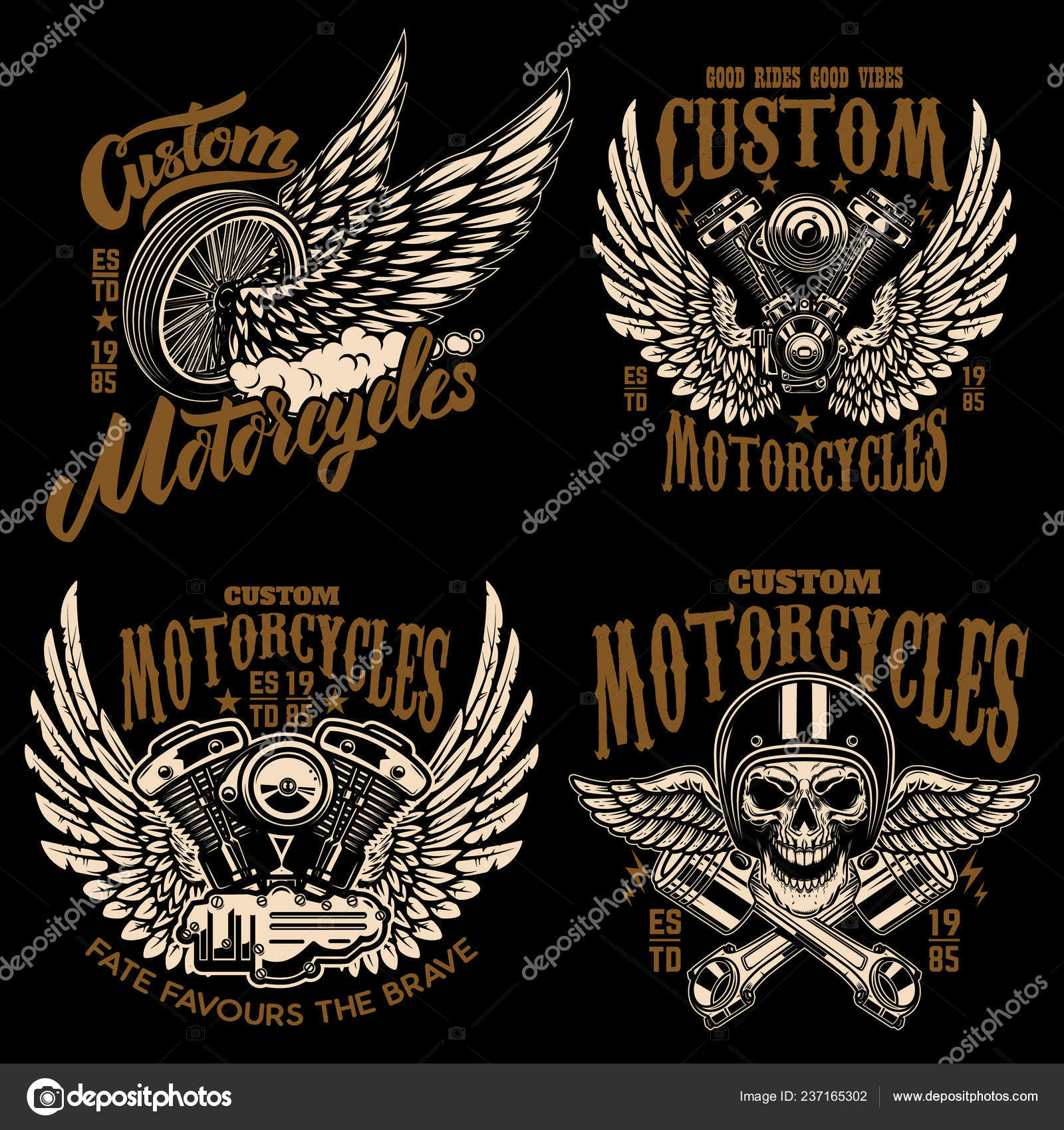 Motorcycle Logos With Wings