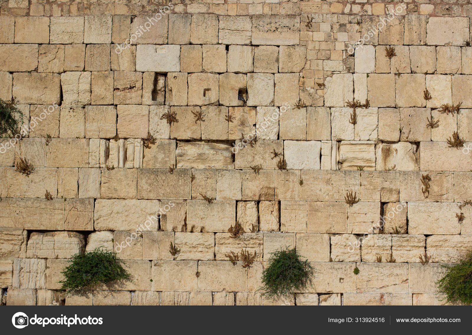 Western Wall Background Holy Place World Famous Heritage Religion ...