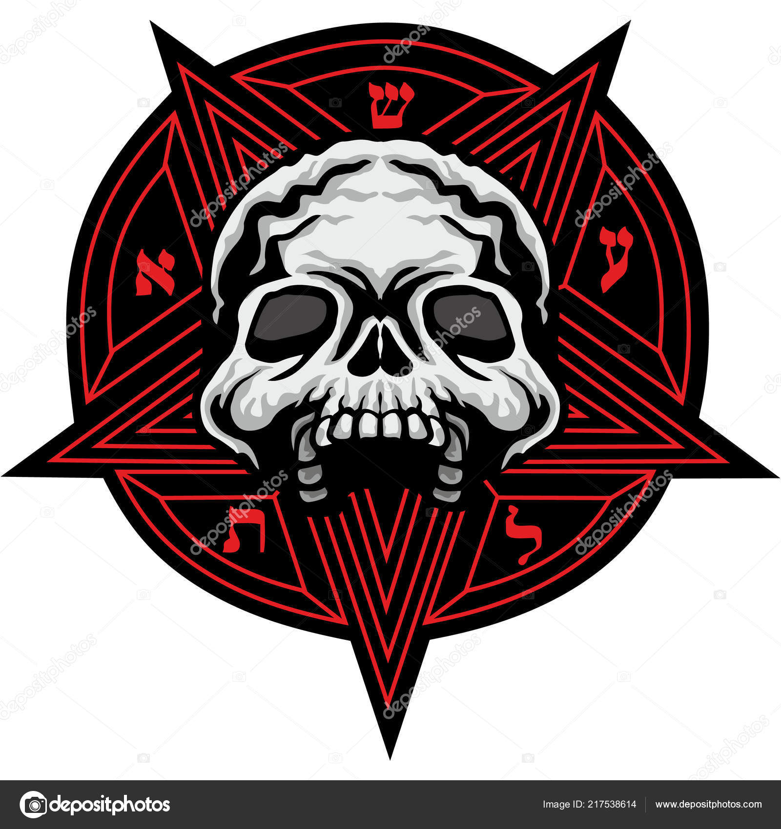 Gothic Sign Skull Grunge Vintage Design Shirts Stock Vector Image by ...
