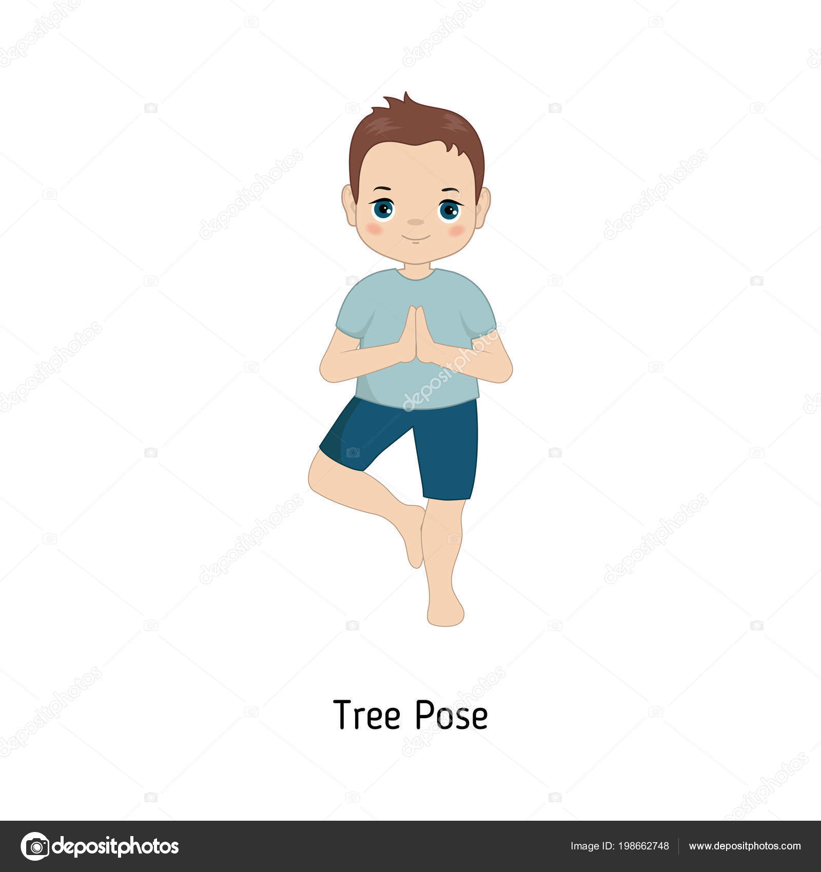 Yoga Tree Pose Clipart