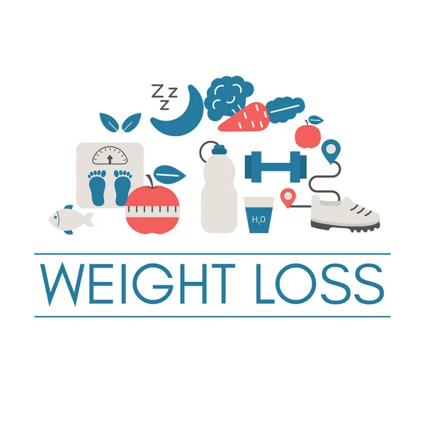 Healthy lifestyle poster, dieting, fitness and nutrition. — Stock Vector © Introwiz #162176210