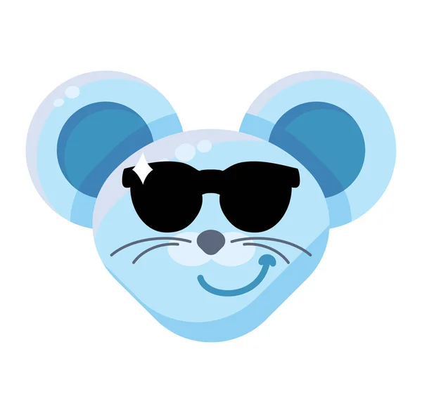 Mouse face dead emoticon sticker Stock Vector by ©barsrsind 312468474