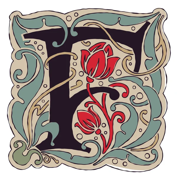 Medieval letter f Vector Art Stock Images | Depositphotos