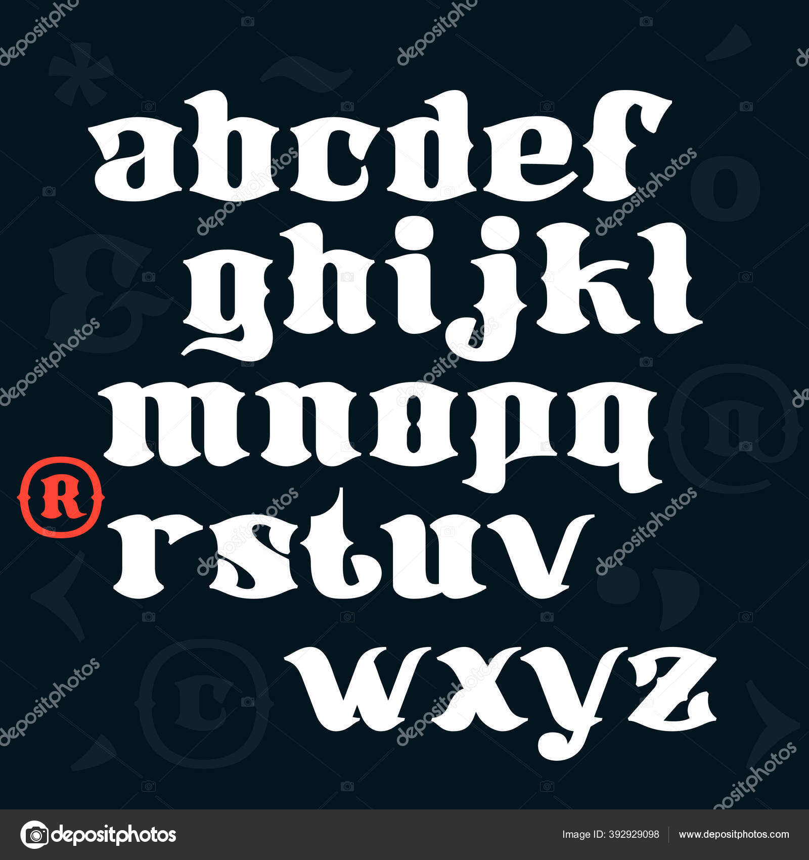 Blackletter Calligraphy Fuente Perfecto Para Usar Cualquier Etiqueta ...