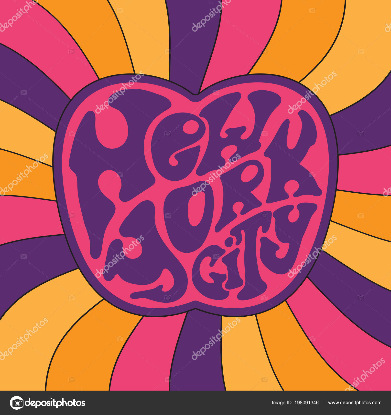 New York city.Classic psychedelic 60s and 70s lettering. Stock Vector ... New York city.Classic psychedelic 60s and 70s lettering. Stock Vector ...