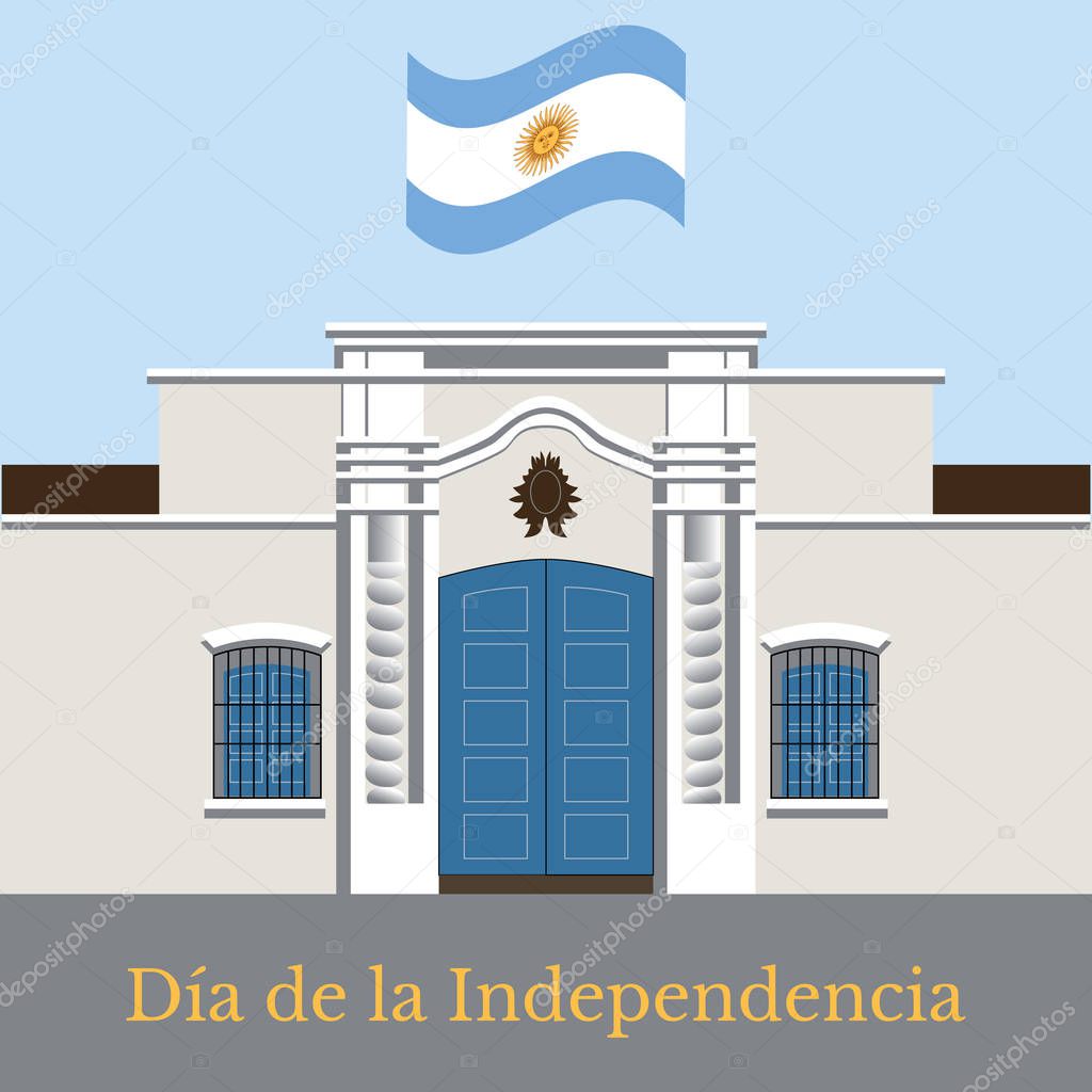 Día De La Independencia De Argentina 9 De Julio Concepto De Fiesta