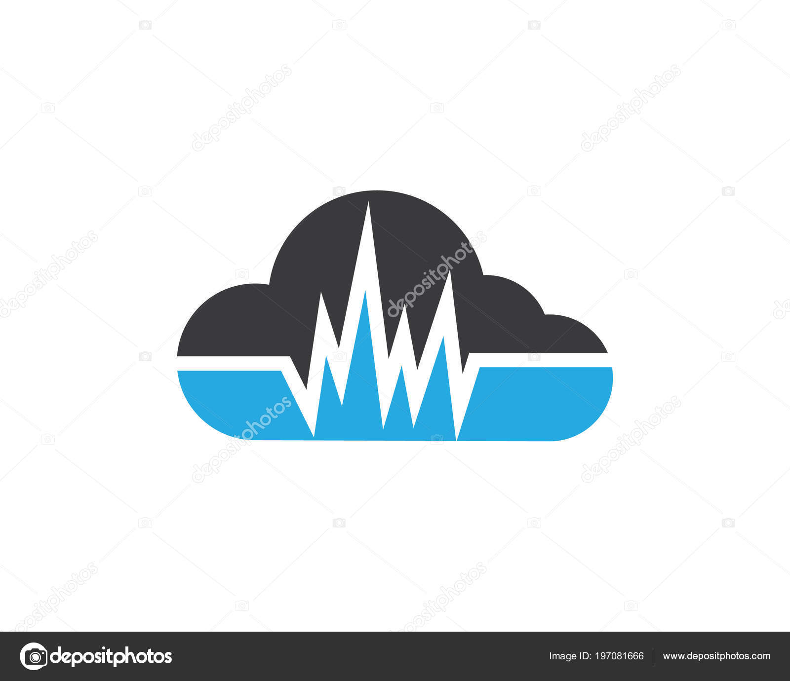 Cloud Servers Data Logo Symbols Icons Stock Vector Image by ...