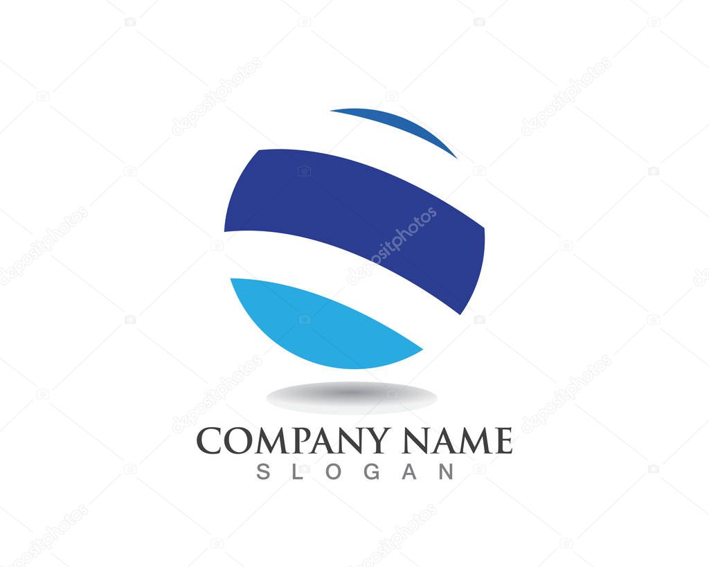 Finans Logo Daire Vektör Şablonu ©Hatigraphic 200360028'e ait Stok Vektör