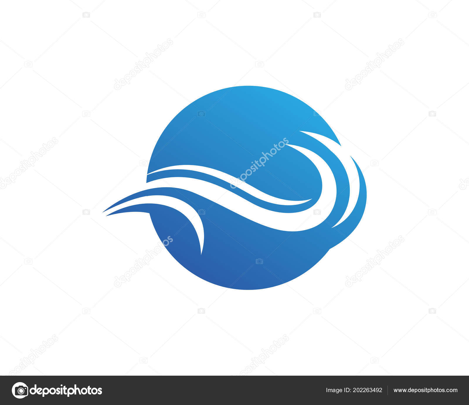 Water Wave Template Vector Illustration Design Stock Vector Image by ...