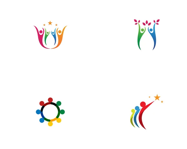 Adoption baby and community care Logo template vector icon Stock Vector ...