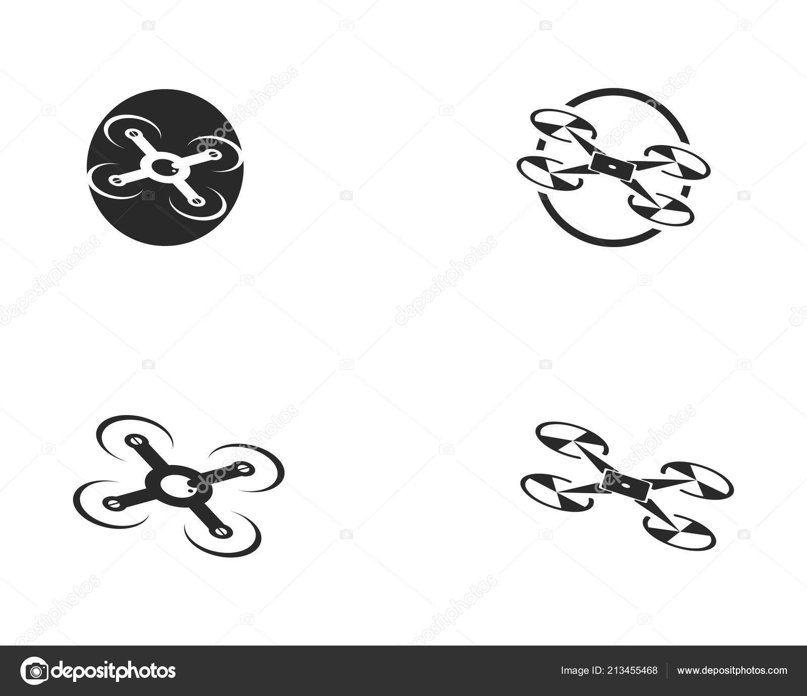 Drone Logo Symbol Vector Stock Vector by ©Hatigraphic #213455468