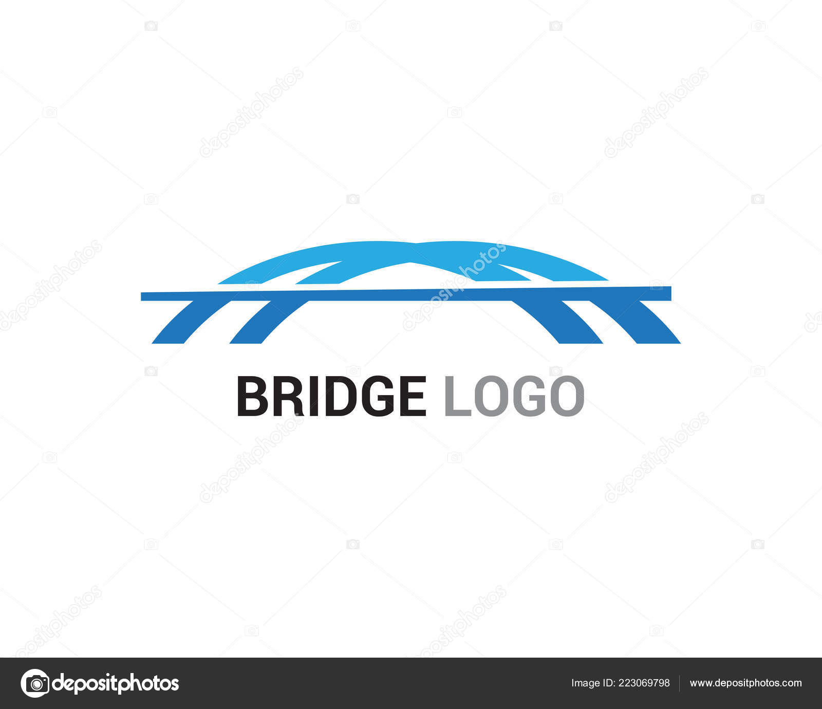 Bridge Logo Symbol Vector Template Stock Vector by ©Hatigraphic 223069798