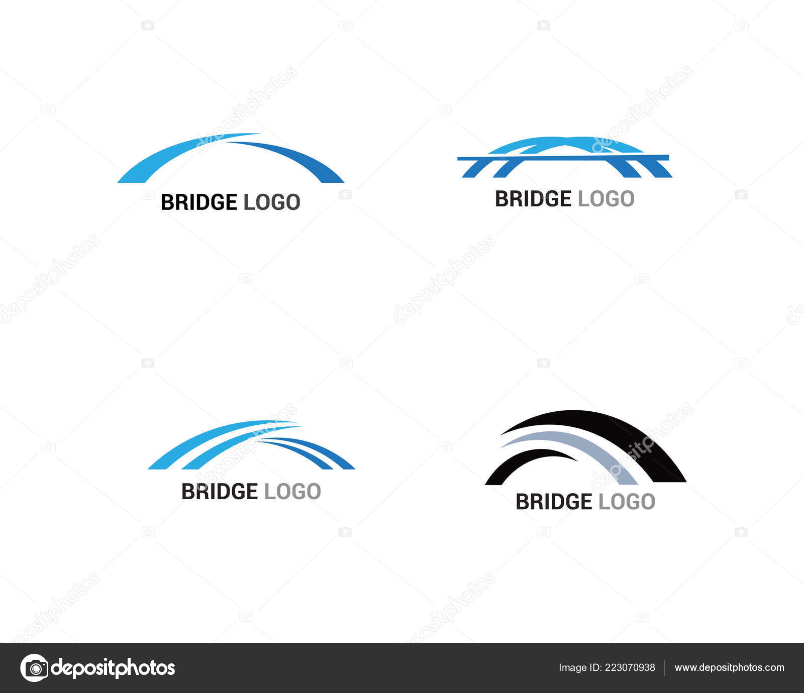 Bridge Logo Symbol Vector Template Stock Vector Image by ©Hatigraphic ...