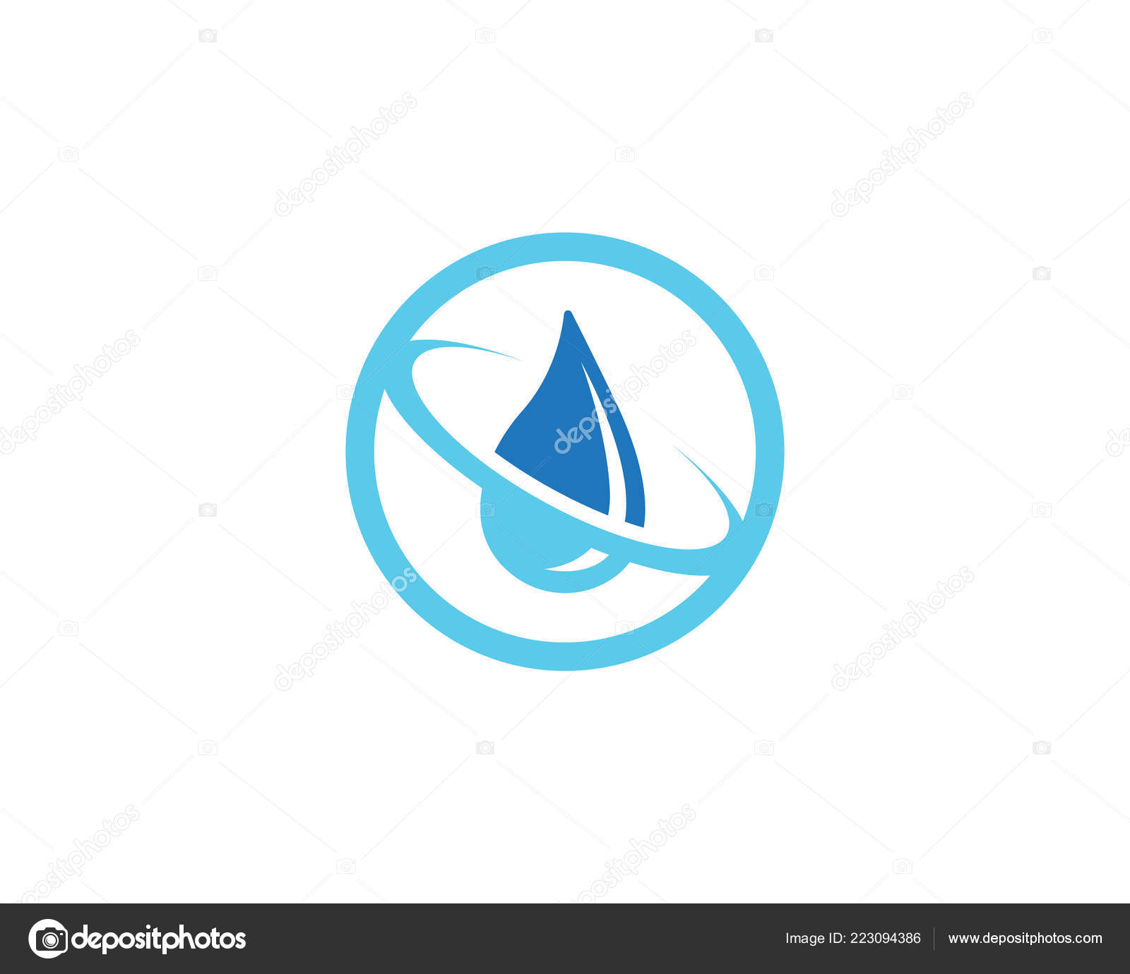 Vektorové Logo Kapky Vody Stock Vektor od ©Hatigraphic 223094386