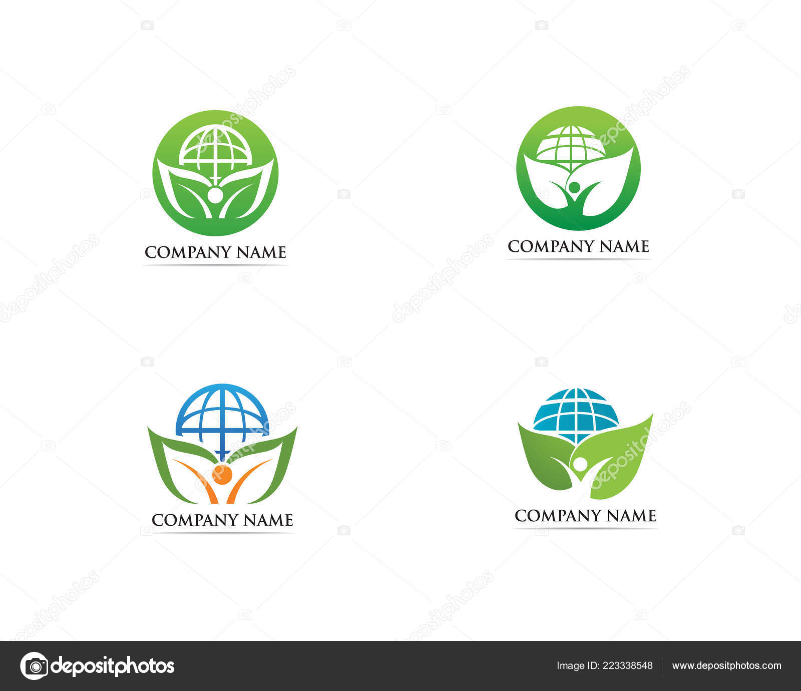 Green Logo Vector Stock Vector Image by ©Hatigraphic #223338548