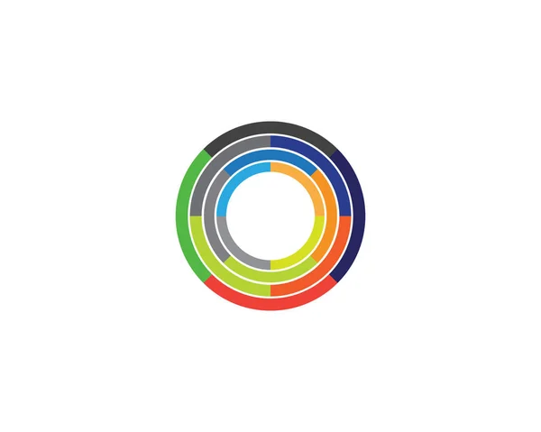 Logo círculo de colores imágenes de stock de arte vectorial | Depositphotos