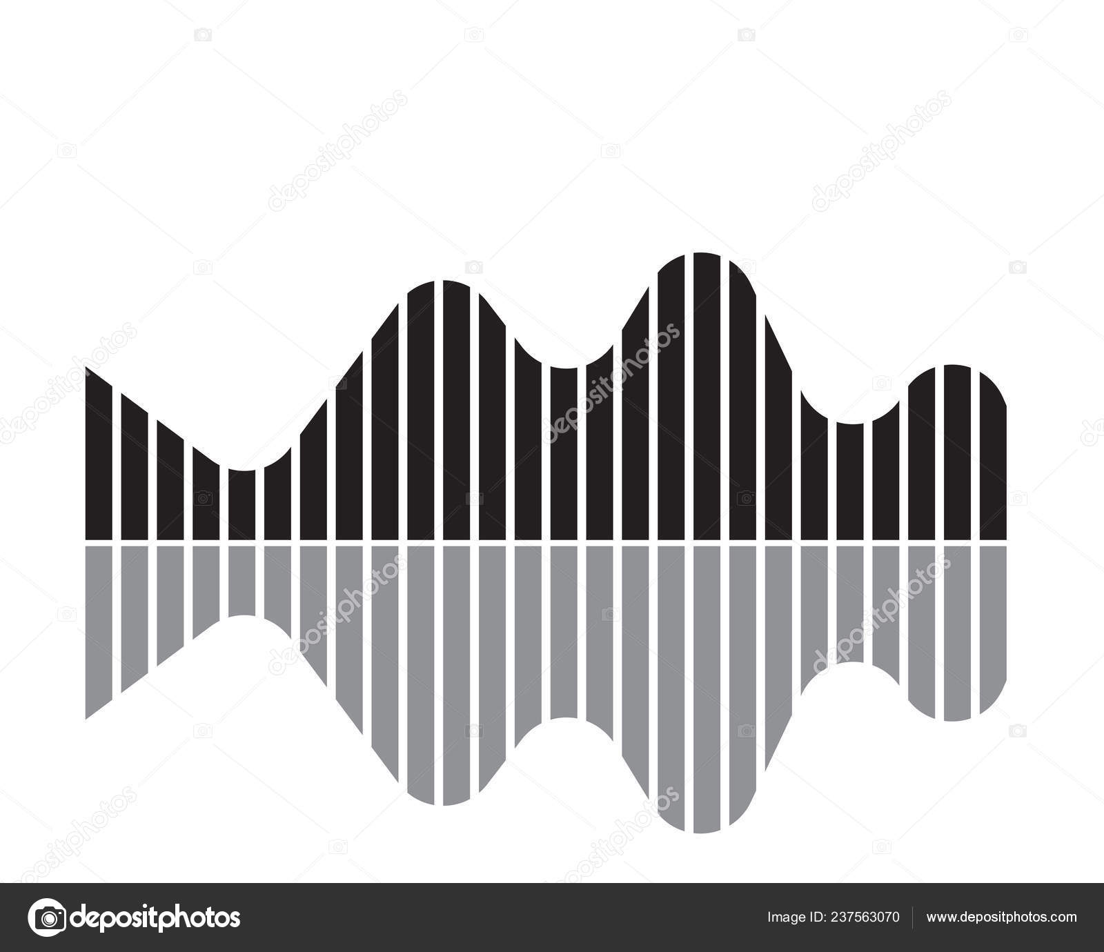 Sound Wave Illustration Symbol Stock Vector by ©Hatigraphic 237563070
