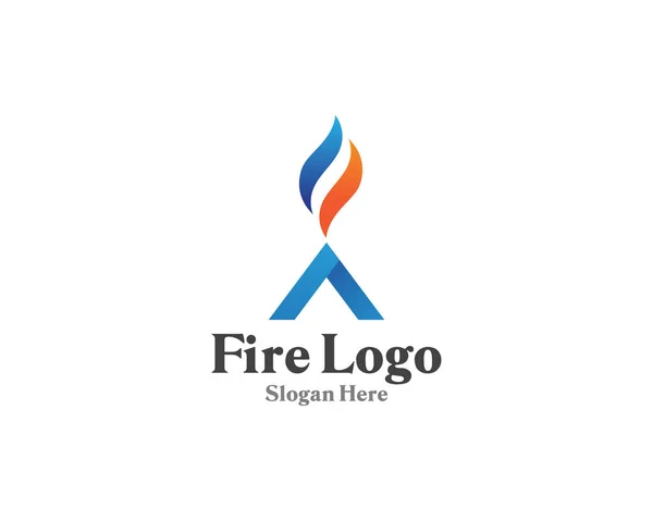 Fire Logo Symbol Gas Oil Stock Vector by ©Hatigraphic 240763840