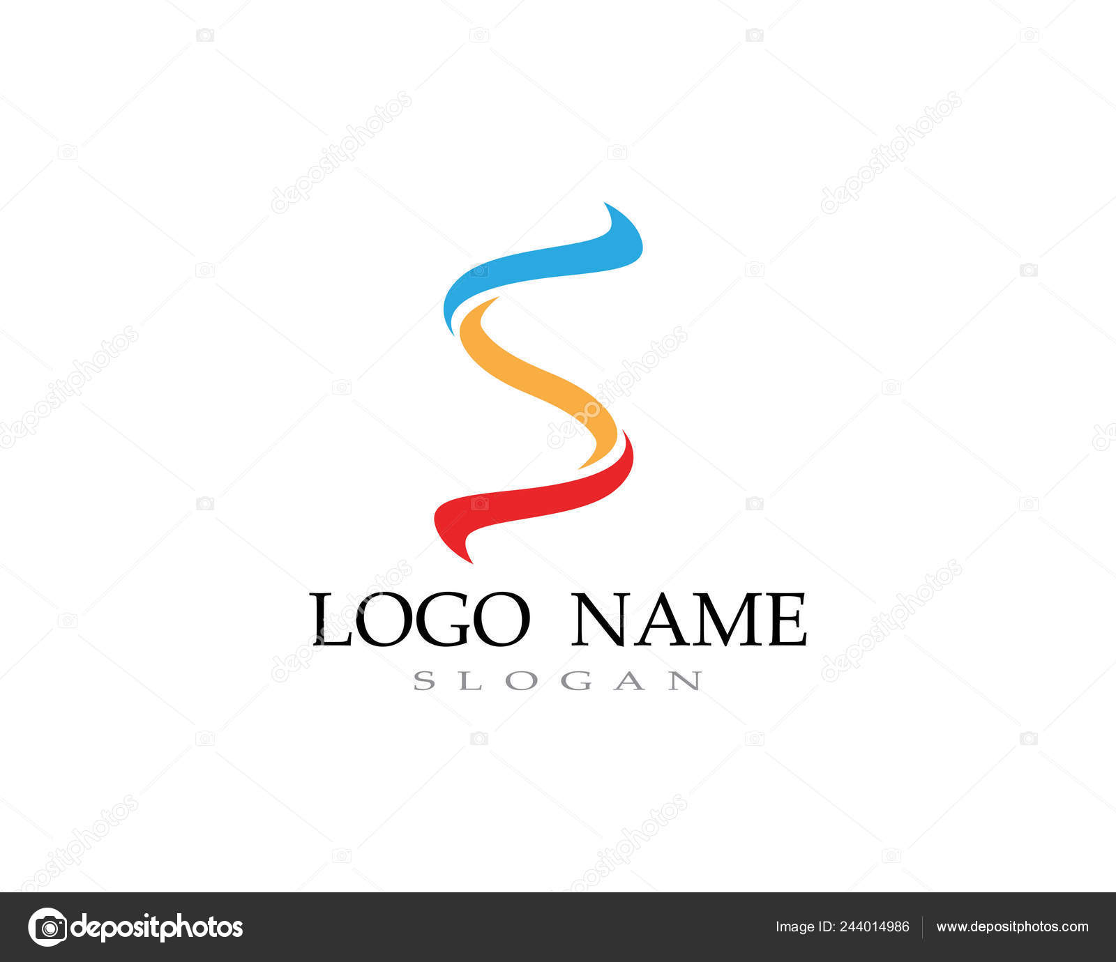 Logo Vector Line Template Fonts Stock Vector by ©Hatigraphic 244014986