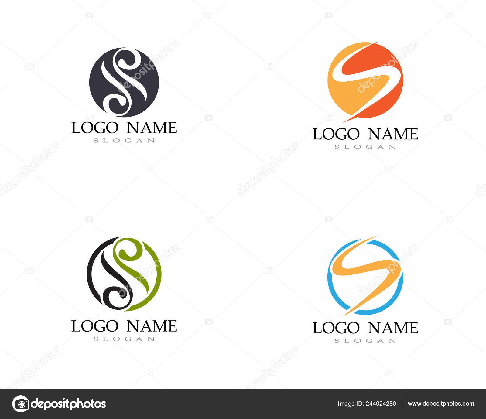 Logo Vector Line Template Fonts Stock Vector by ©Hatigraphic 244024280