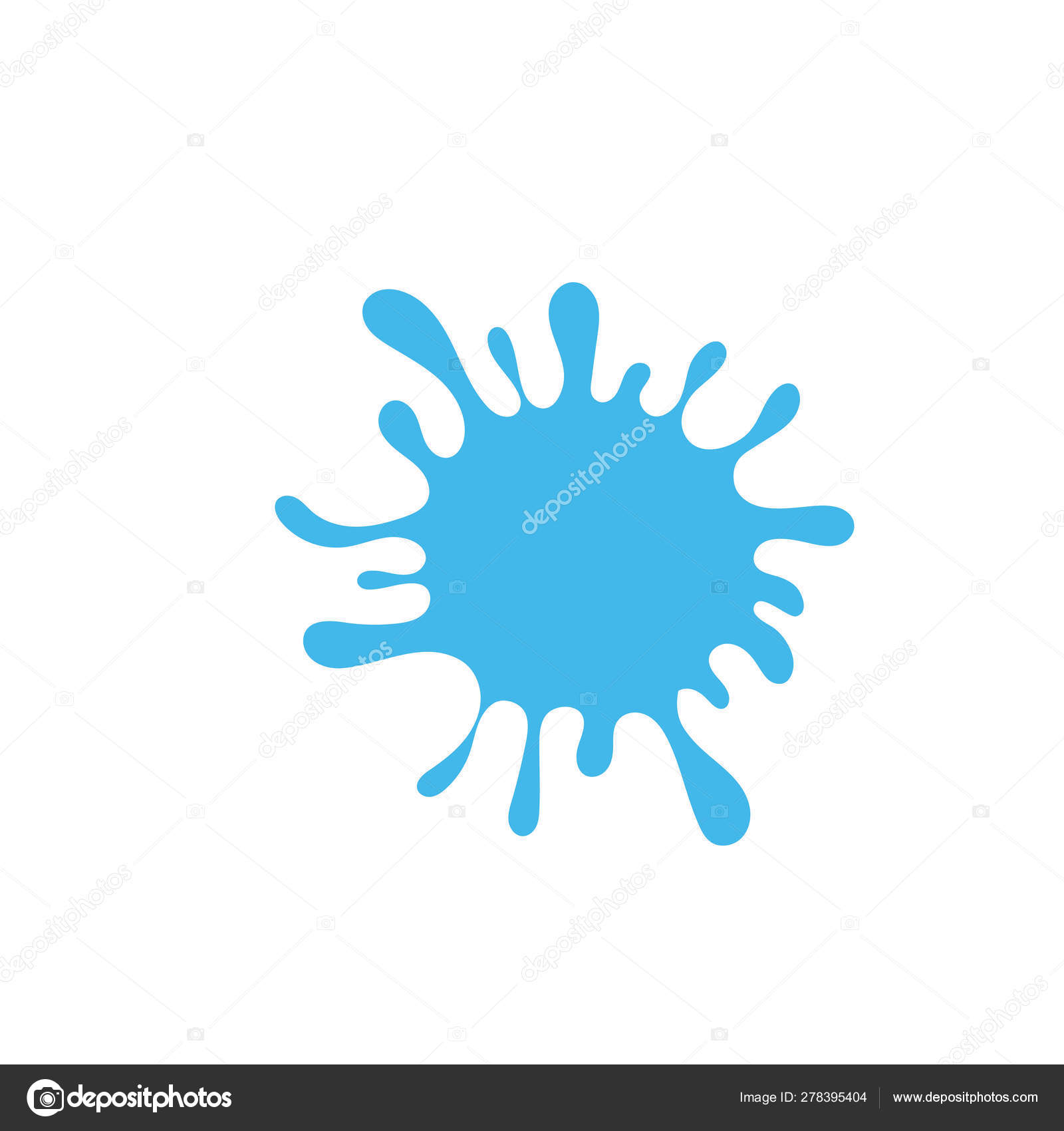 Splash Agua Logo Plantilla vector ilustración Vector de stock por ...