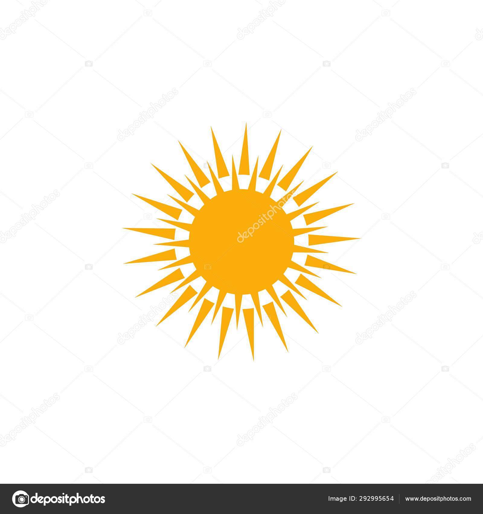 Sunny weather icon. Logo element illustration. sunny weather sym Stock ...