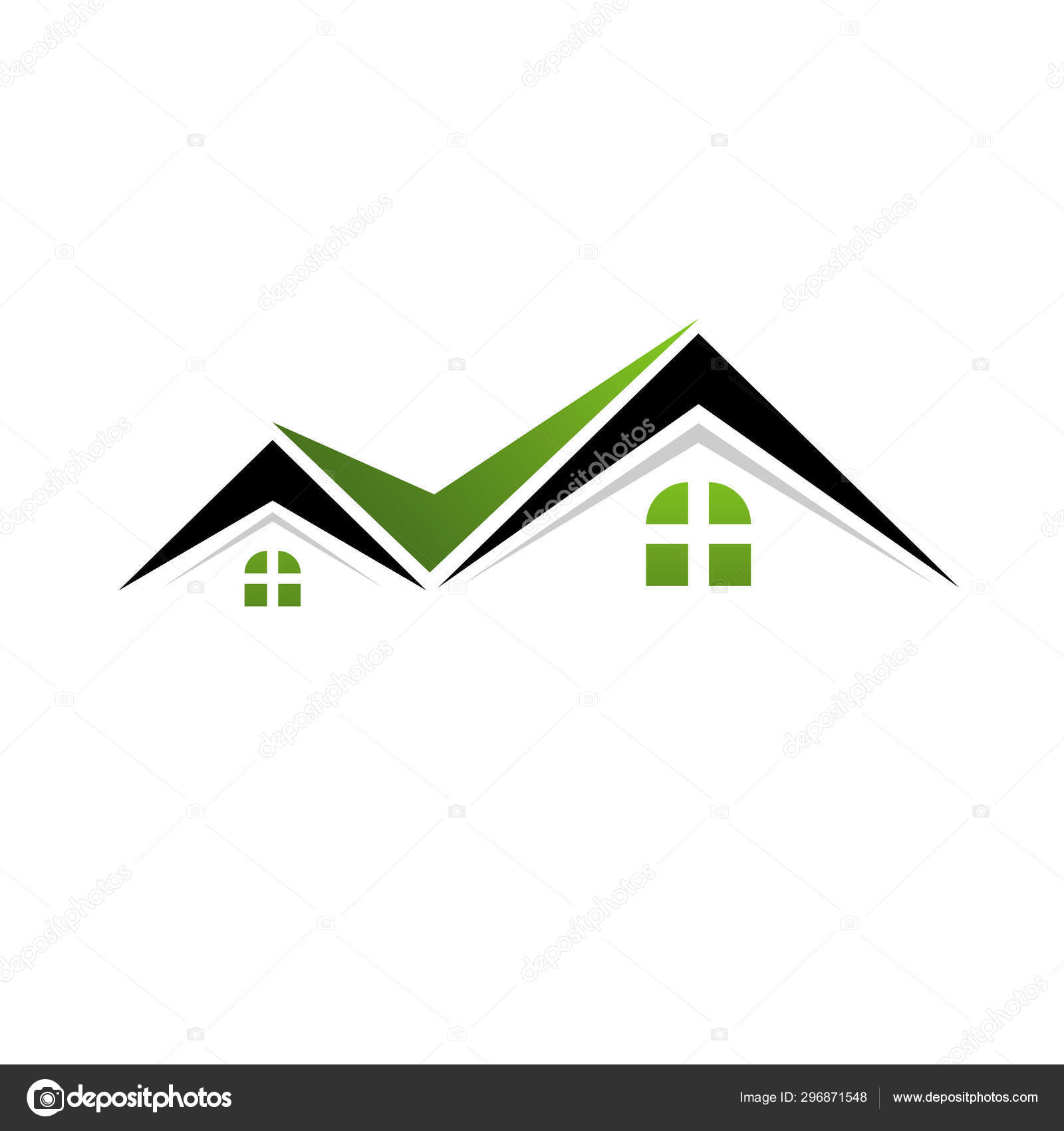 Casa edifícios logotipo e símbolos ícones Vetor de stock de ...