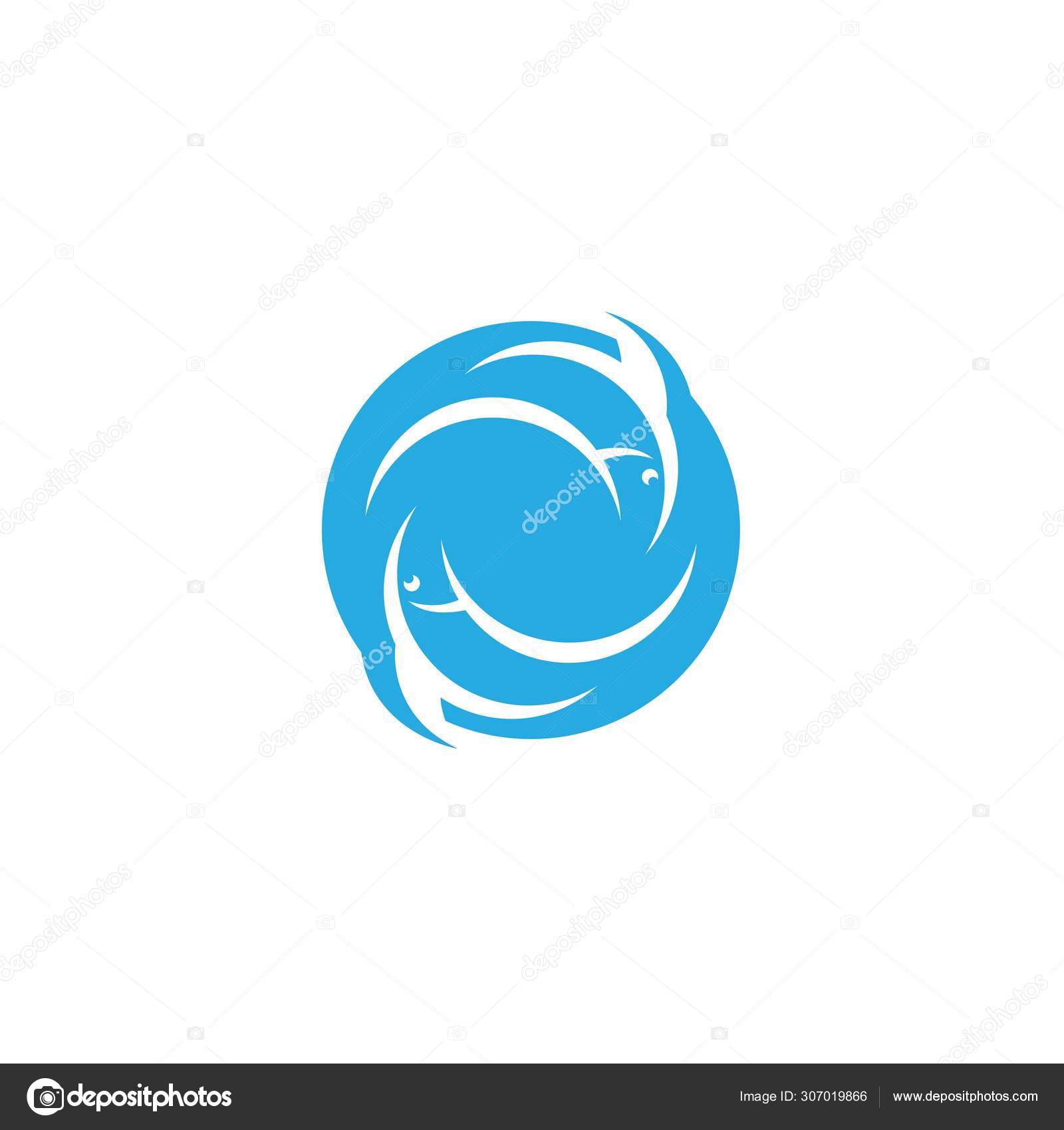Fish jump Logo Template vector icon Stock Vector Image by ©Hatigraphic ...