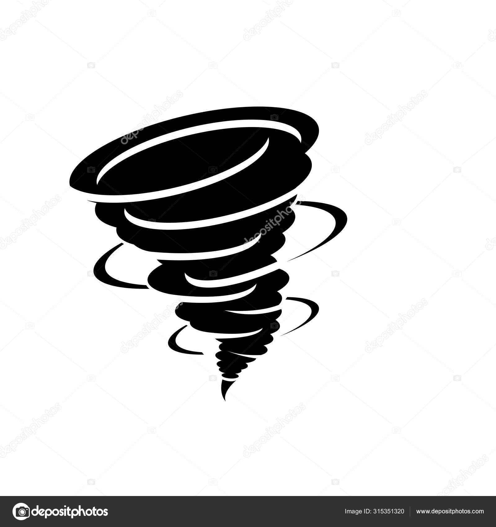 Tornado symbol vector illustration Stock Vector by ©Hatigraphic 315351320