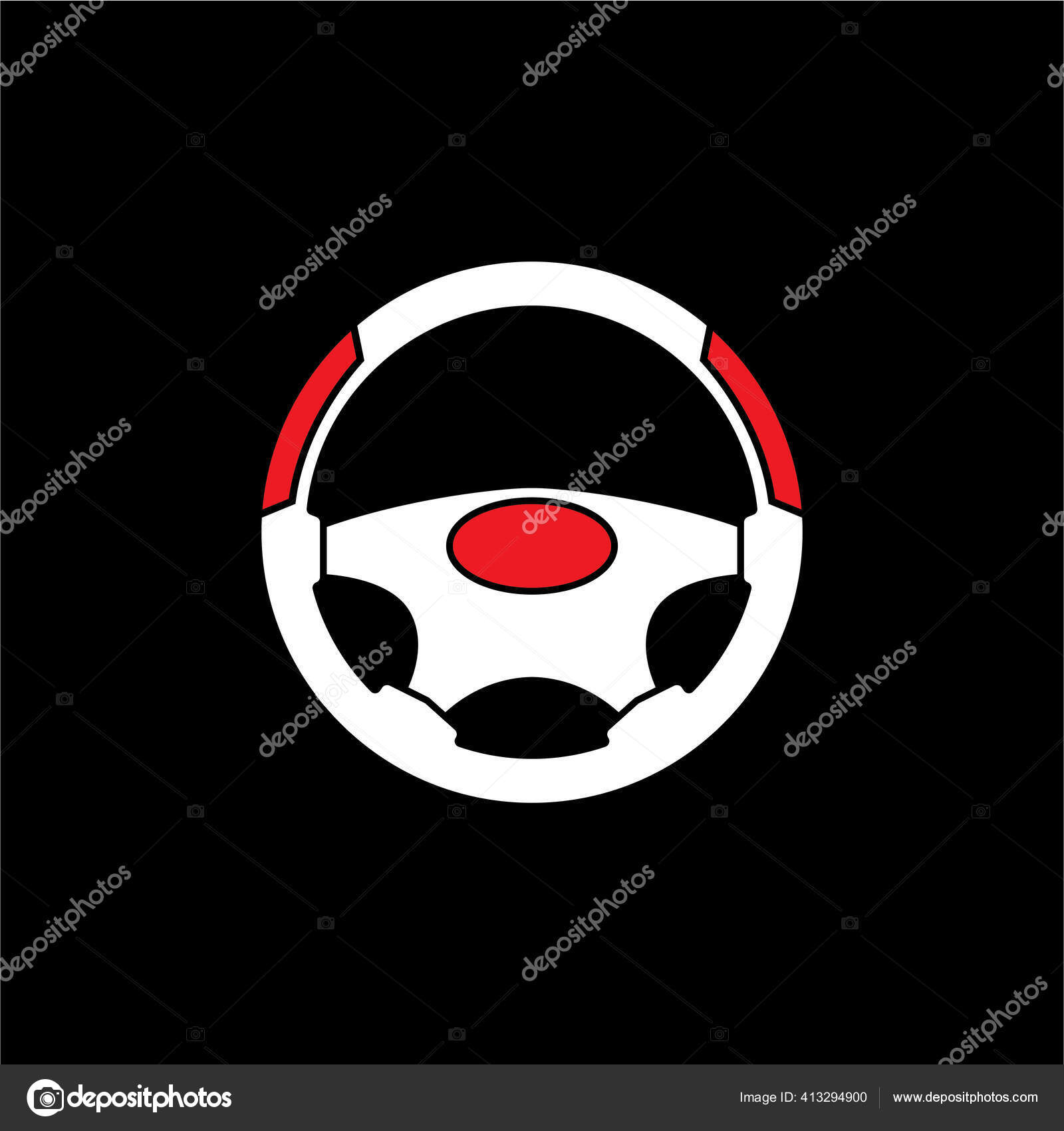 Volante Vector Imagen Logo Vector de stock por ©Hatigraphic 413294900