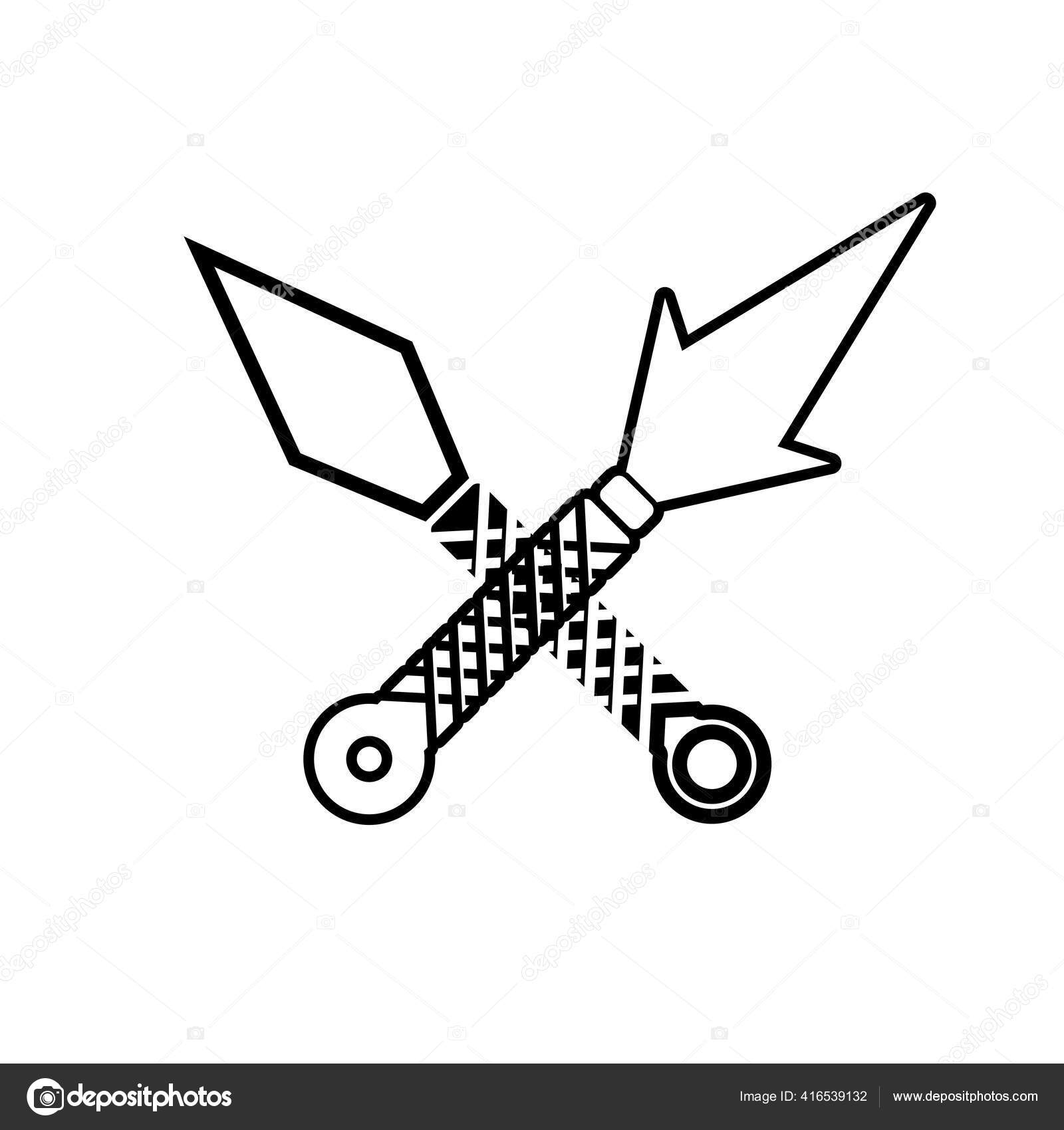 Ninja Weapons Vector