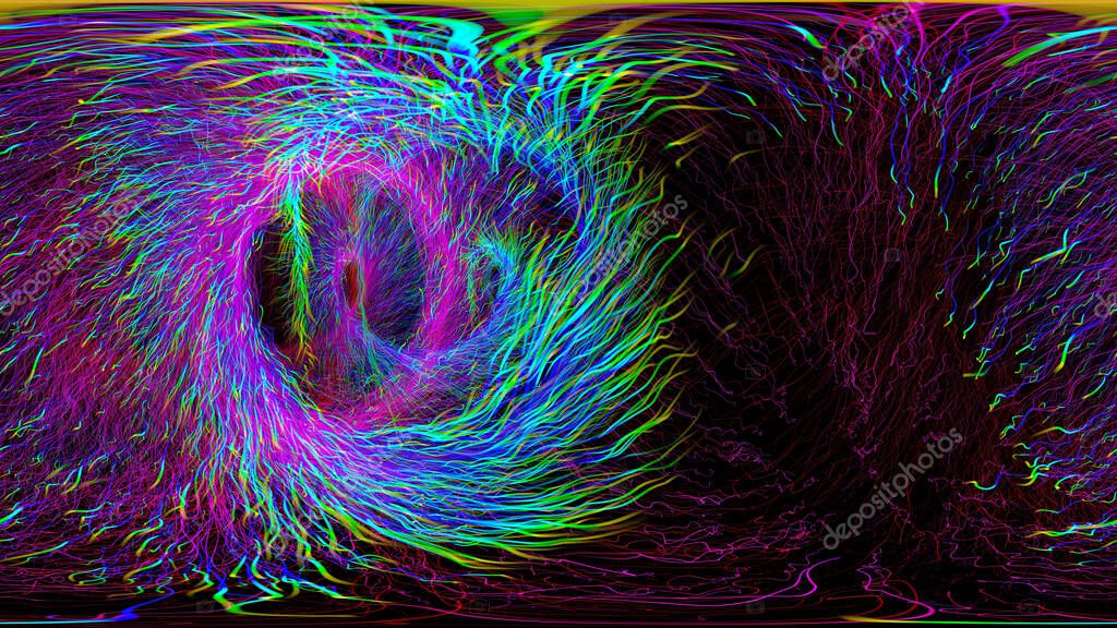 Equirectangular mapa del entorno de un colorido resplandor de ...
